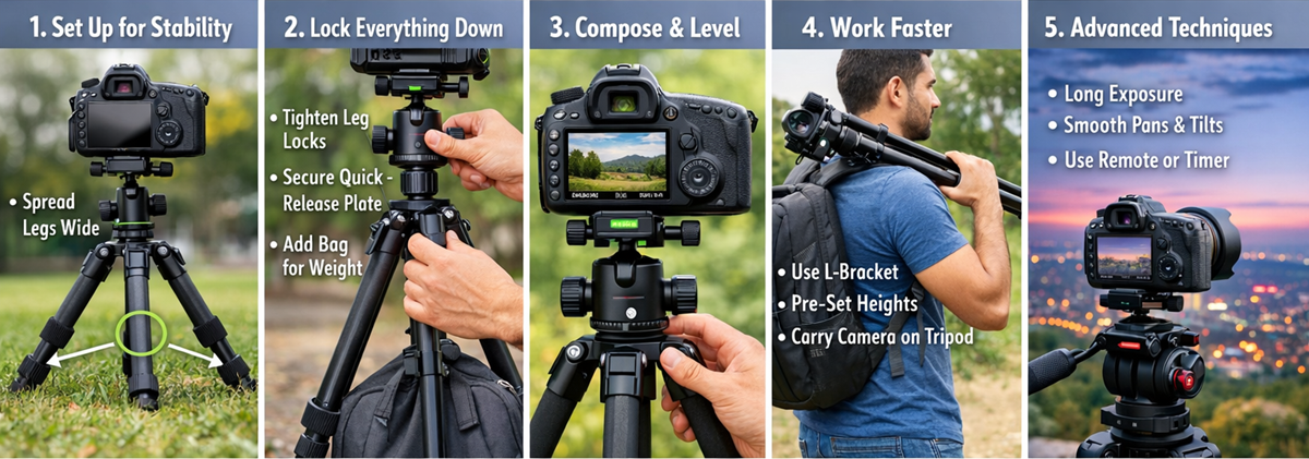 How To Use A Tripod Like A Pro | 5 Easy Setup Tips For Stable Vlogging
